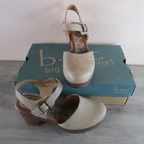 boc | Shoes | Boc Boc Born Womens Natasha Ankle Strap Clog Heel Shoe ...